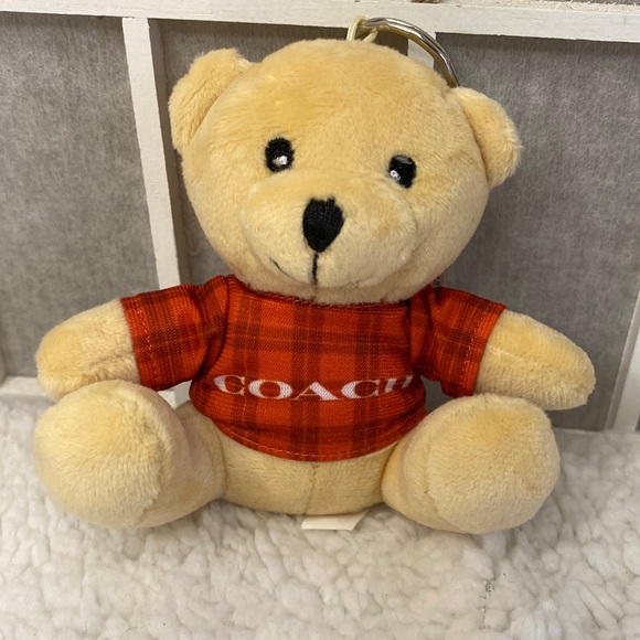 Coach | Accessories | Nwt Coach Plush Teddy Bear Key Charm | Poshmark